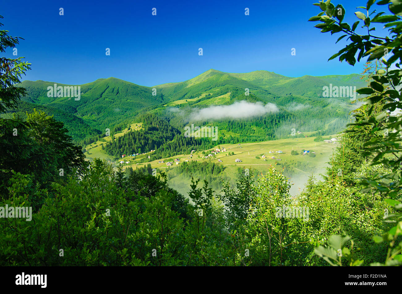 Carpathian mountain landscape Stock Photo - Alamy