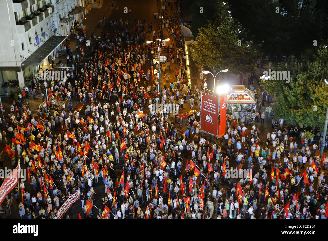 Athens, Greece. 16th September 2015. Thousands of people have come to ...