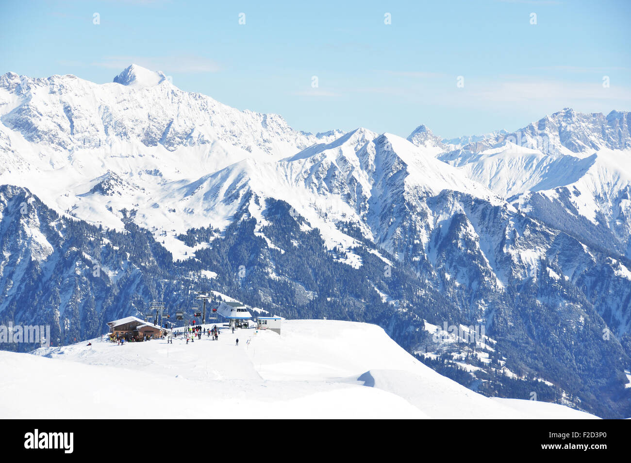 Pizol, famous Swiss skiing resort Stock Photo - Alamy