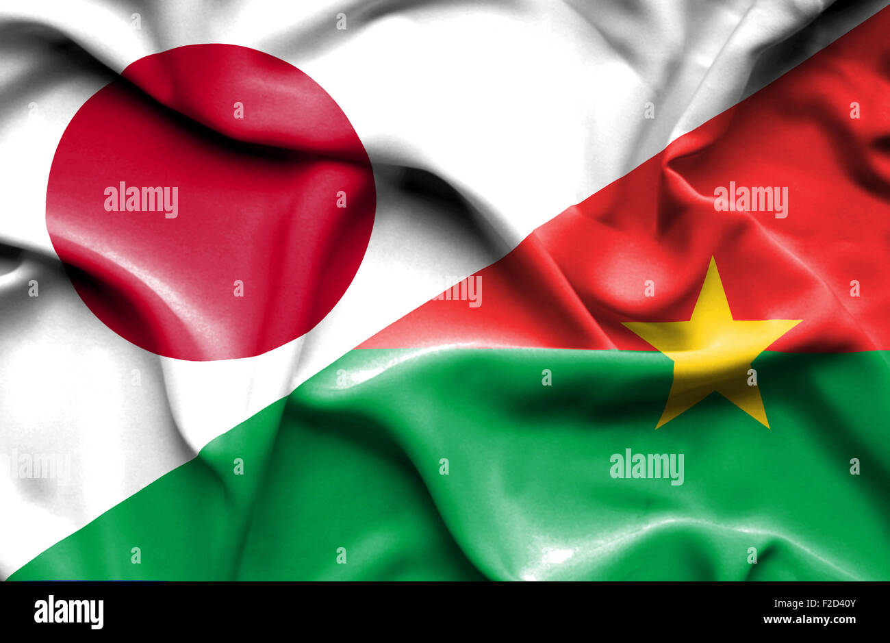 Burkina faso japan national flags hi-res stock photography and images ...