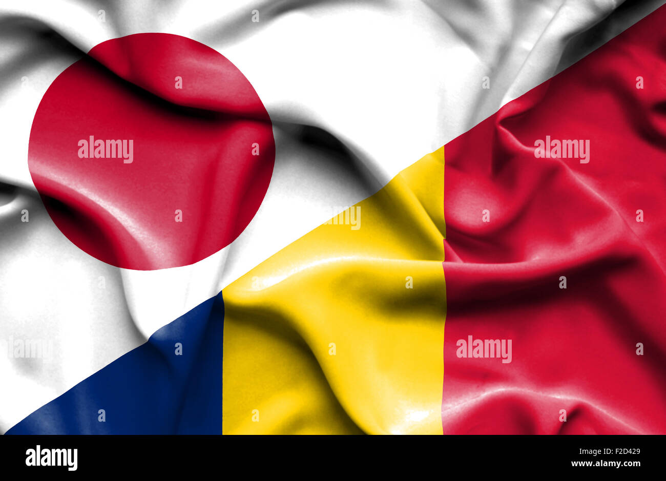 Japan chad flag hi-res stock photography and images - Alamy