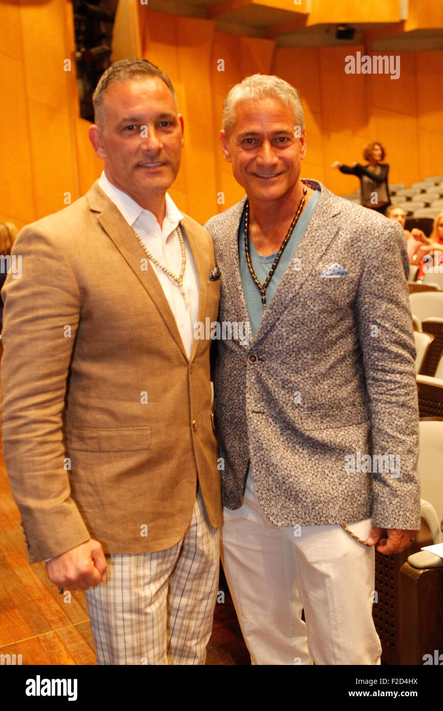 Athens, Greece. 16th Sep, 2015. Olympic diver Greg Louganis share with ...