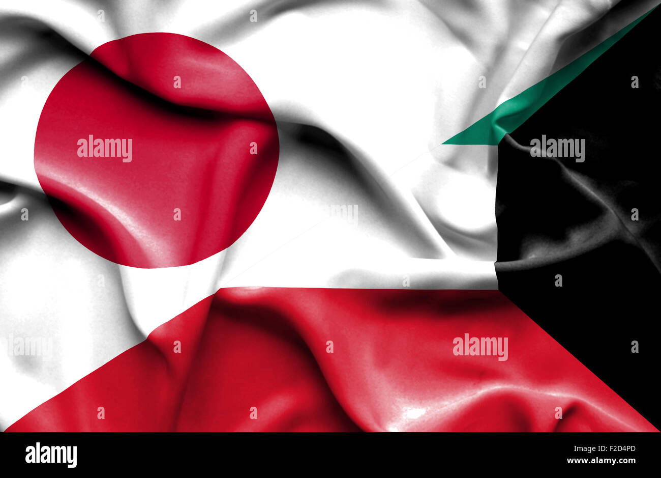 Kuwait japan flag hi-res stock photography and images - Alamy