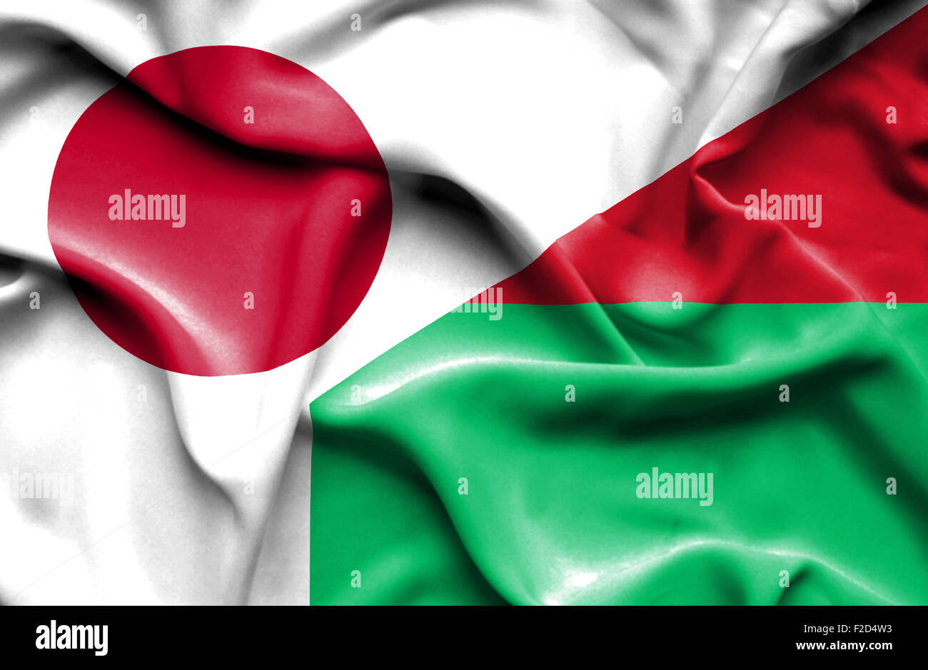 Japan madagascar flag hi-res stock photography and images - Alamy