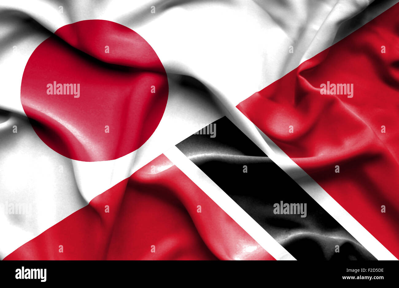 Waving flag of Trinidad and Tobago and Stock Photo - Alamy