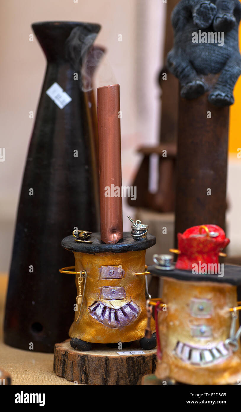 A lot of various scented Incense in a street market Stock Photo - Alamy