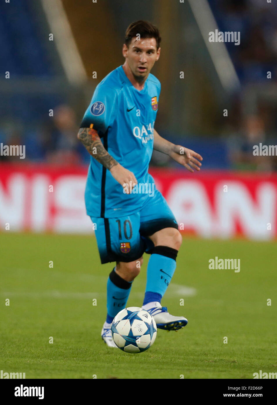 Rome, Italy. 16th Sep, 2015. Barcellona's Lionel Messi during the ...