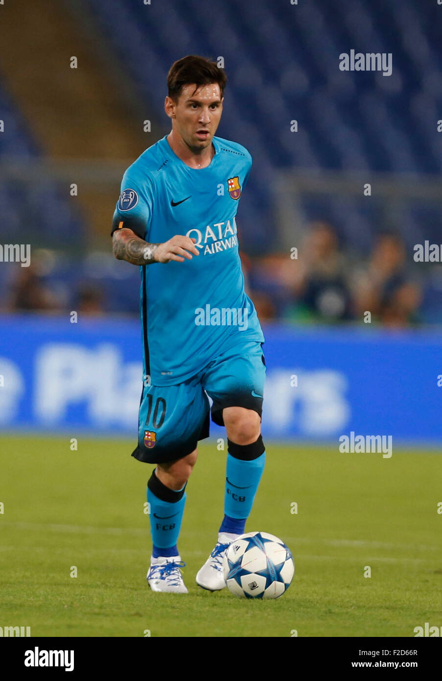 Rome, Italy. 16th Sep, 2015. Barcellona's Lionel Messi during the ...