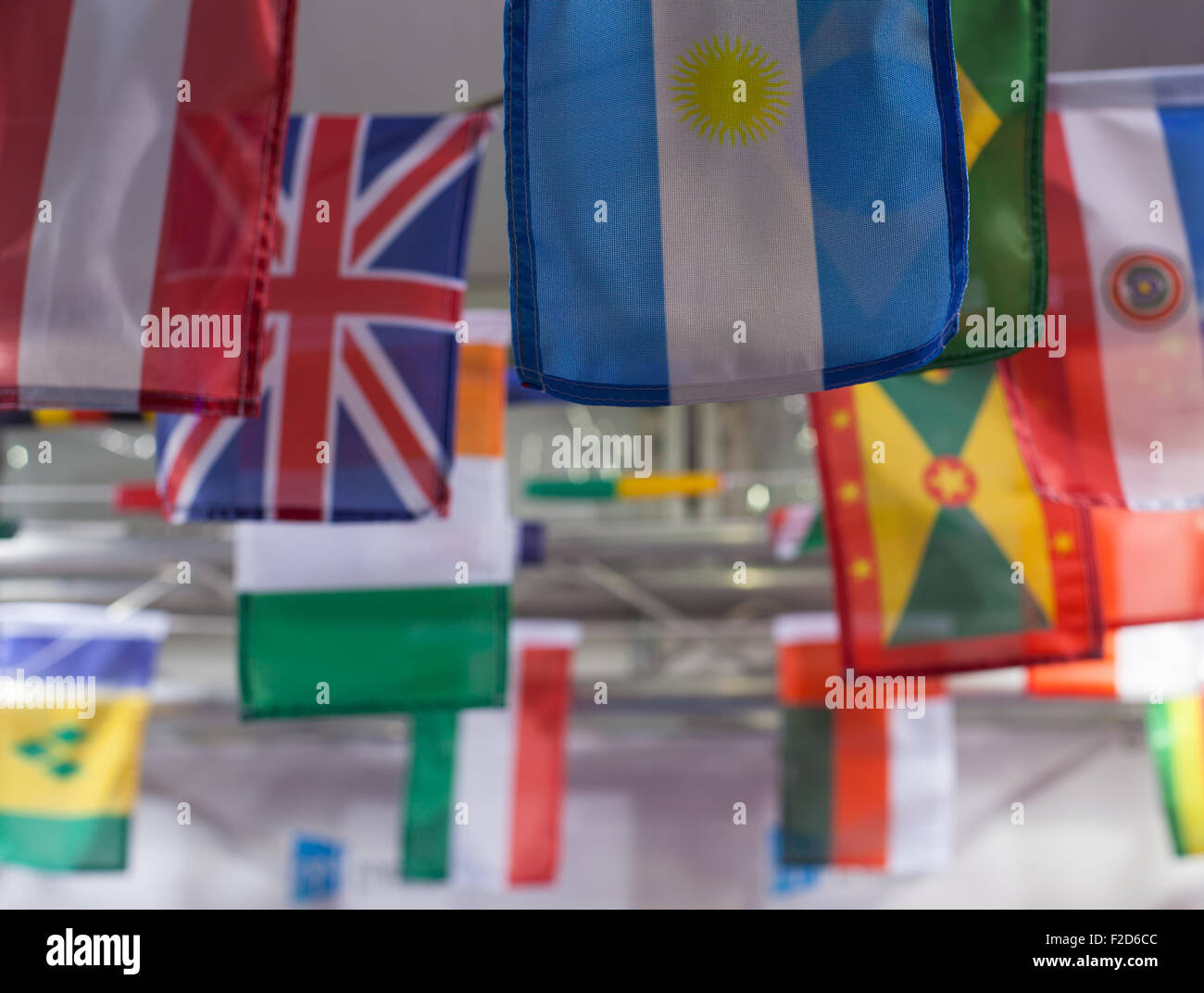 Flags Hanging Ceiling High Resolution Stock Photography and Images - Alamy