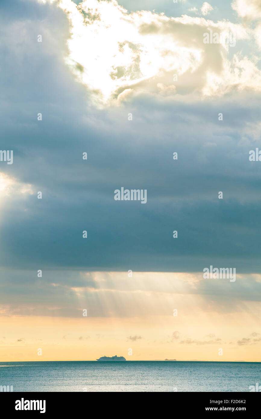 Cargo ship sailing across open hi-res stock photography and images - Alamy