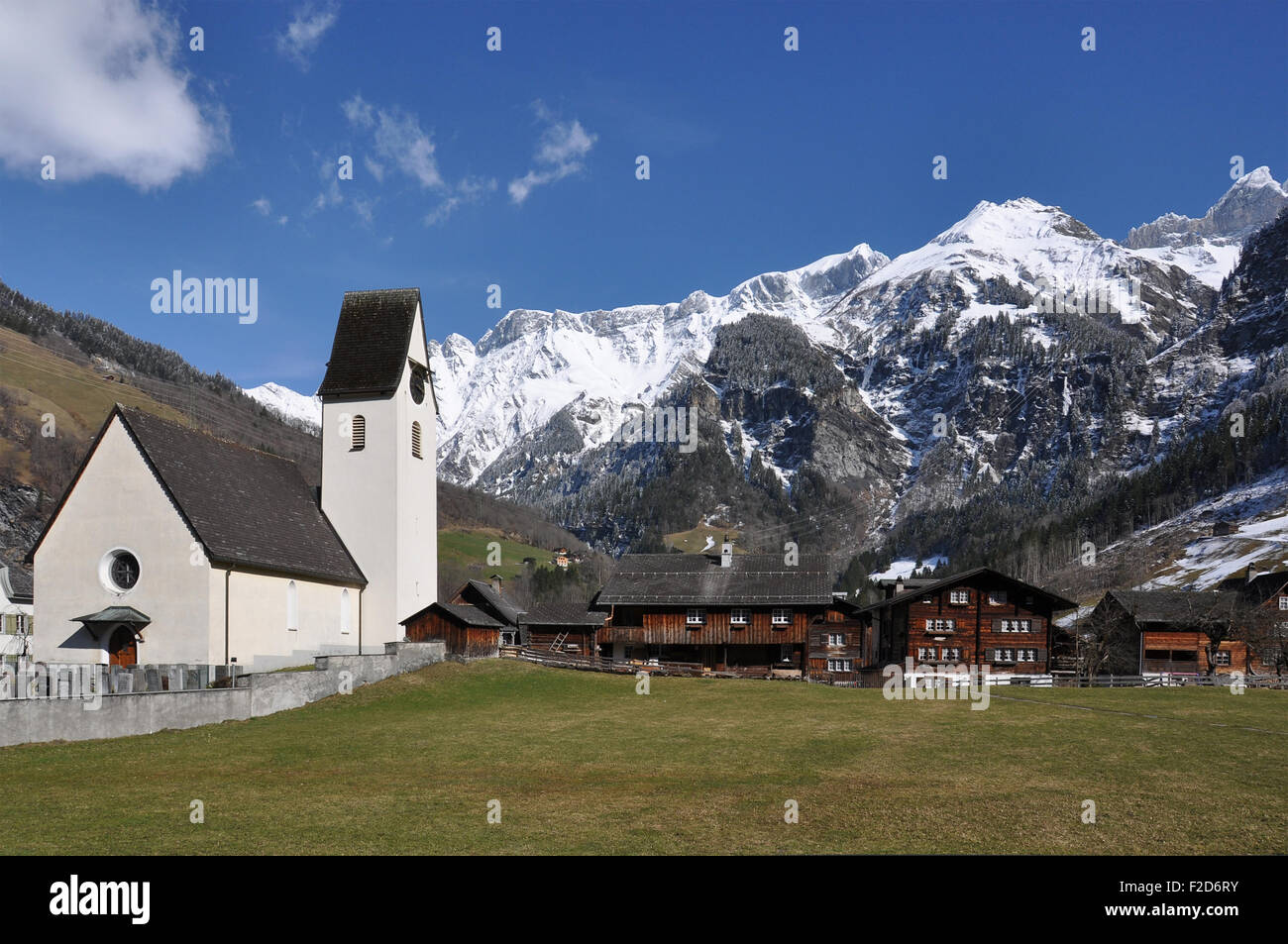 Elm village, Switzerland Stock Photo - Alamy