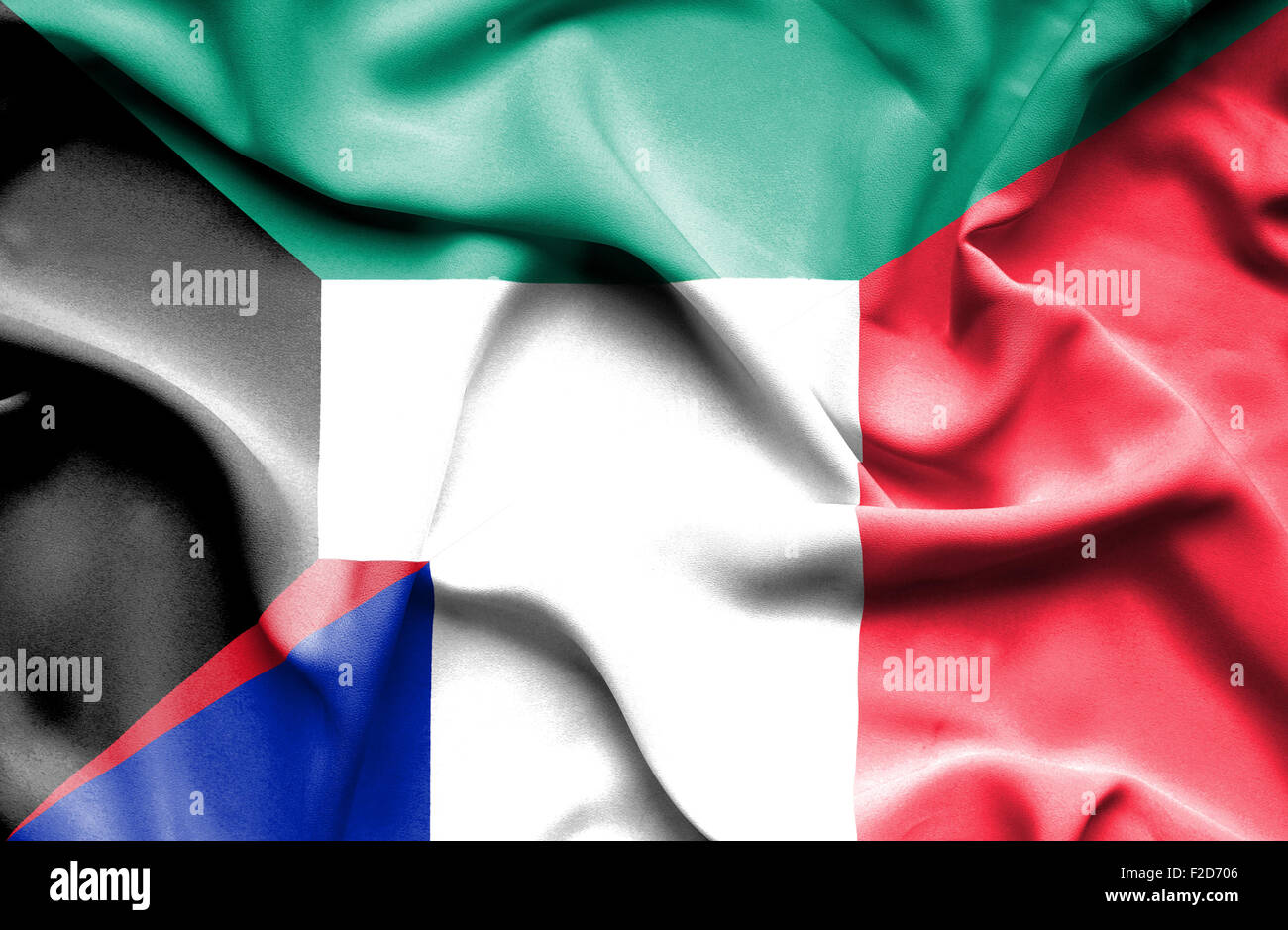 Kuwait france flag hi-res stock photography and images - Alamy
