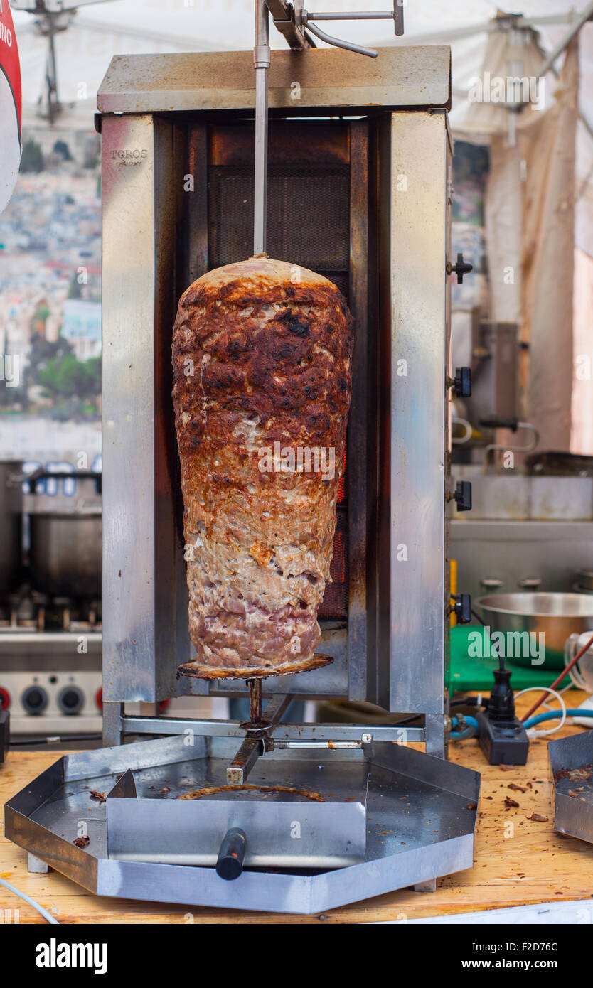 Close up of delicious turkish doner kebab Stock Photo - Alamy