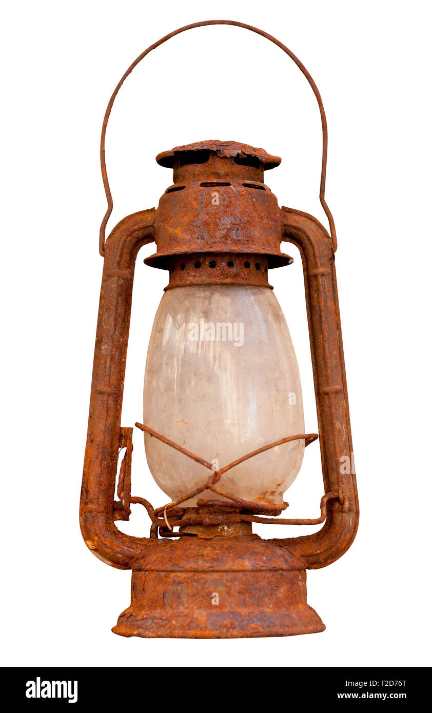 Old western lantern Cut Out Stock Images & Pictures - Alamy