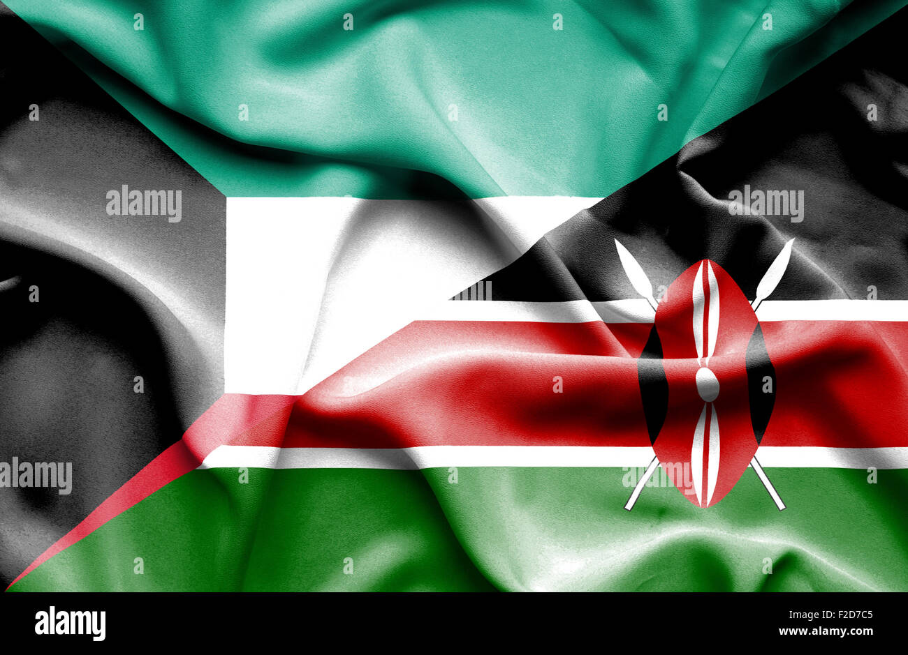 Kuwait kenya flag hi-res stock photography and images - Alamy