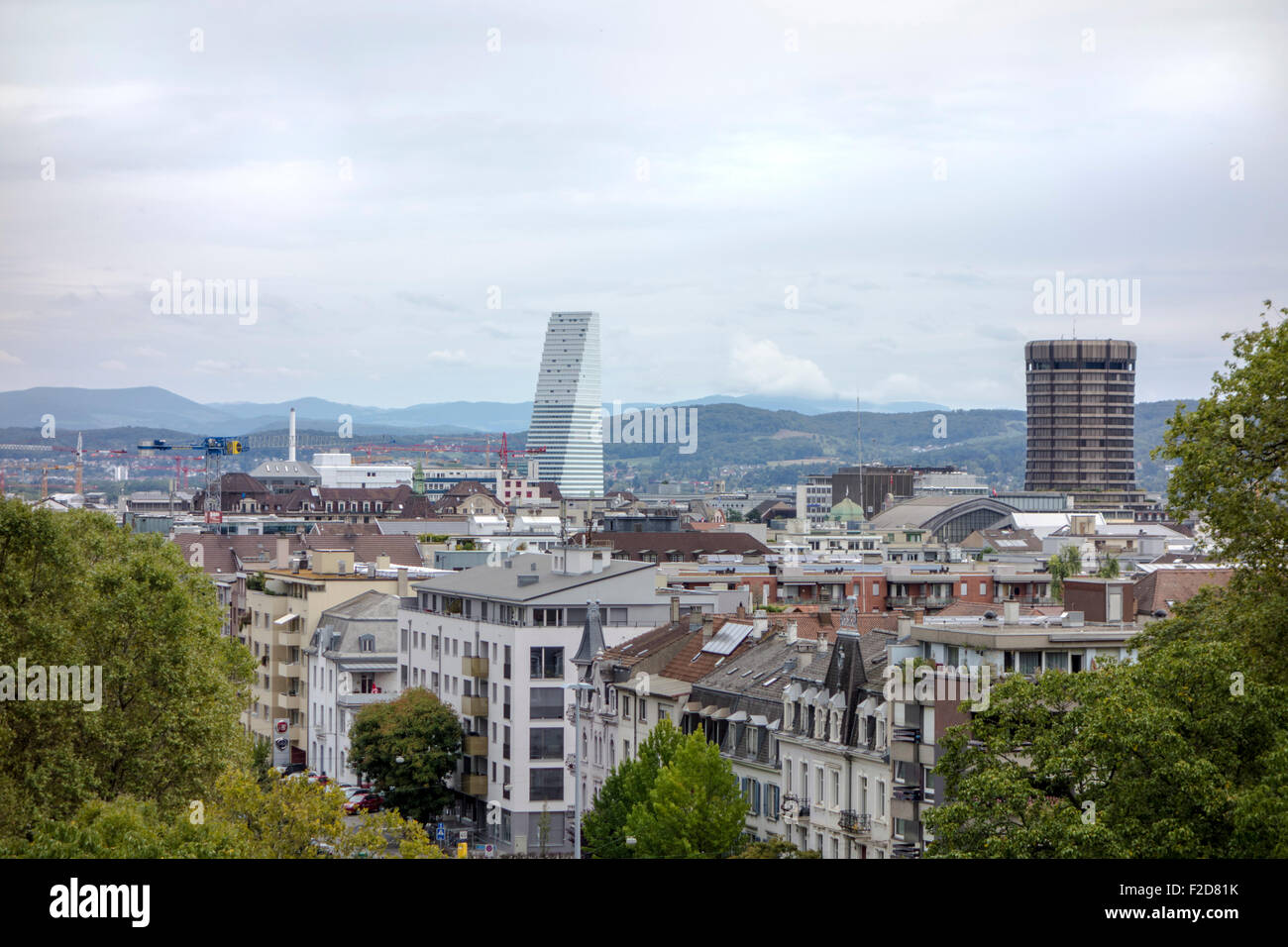 Roche tower basel hi-res stock photography and images - Alamy