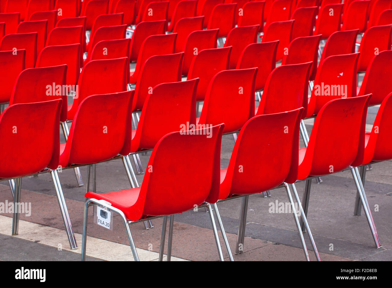 Conference room red chairs hi-res stock photography and images - Alamy