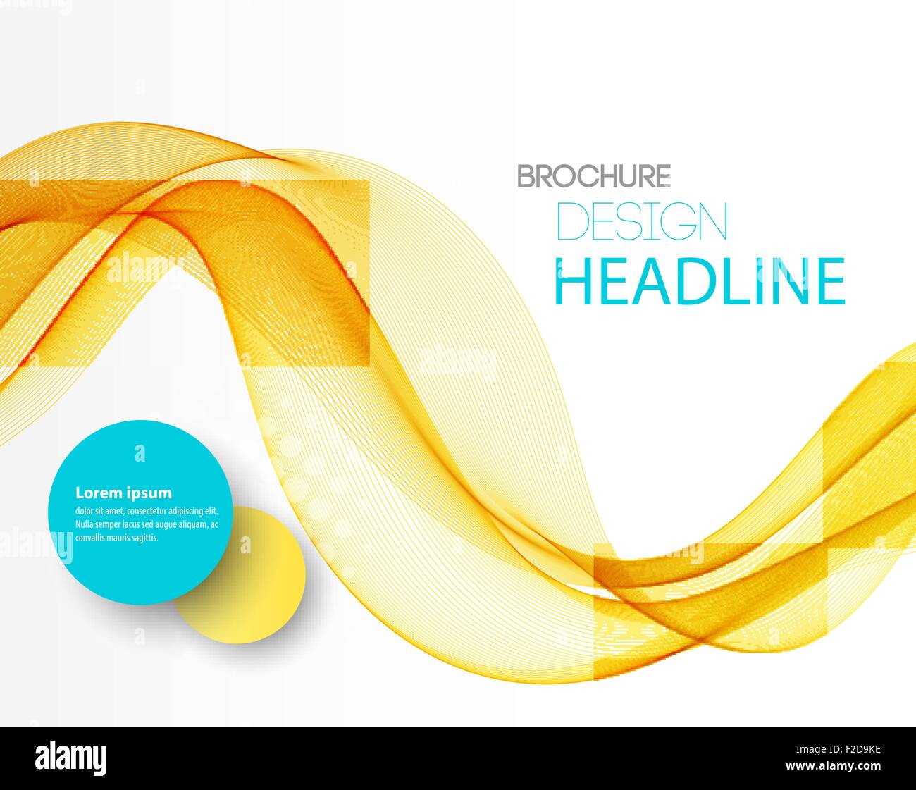 Abstract curved lines background. Template brochure design Stock Vector ...