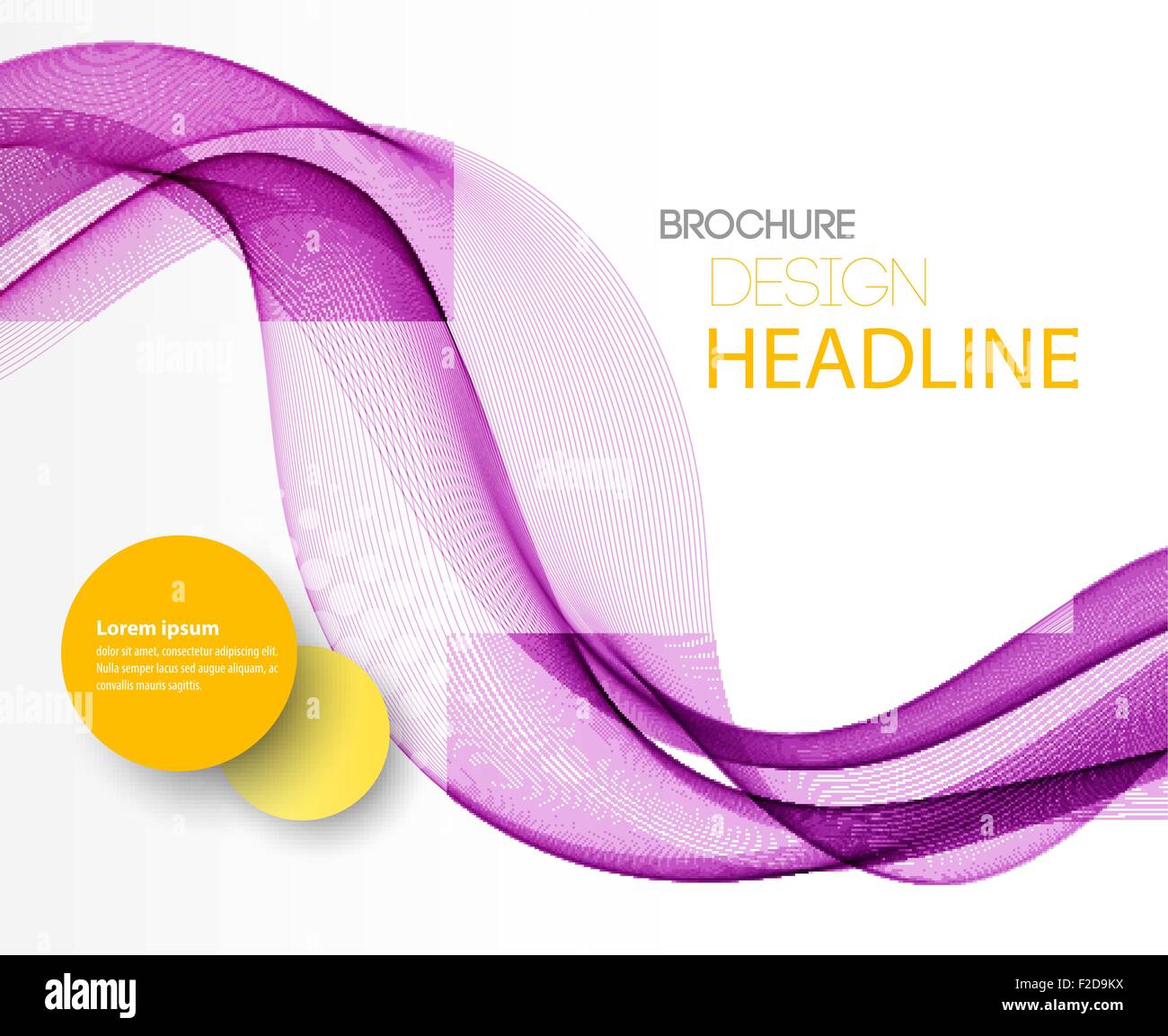 Abstract curved lines background. Template brochure design Stock Vector ...