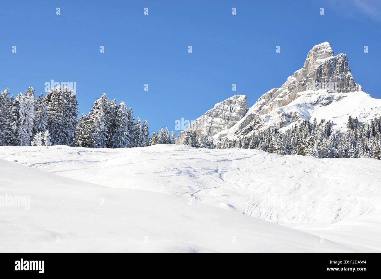 Braunwald, famous Swiss skiing resort Stock Photo - Alamy