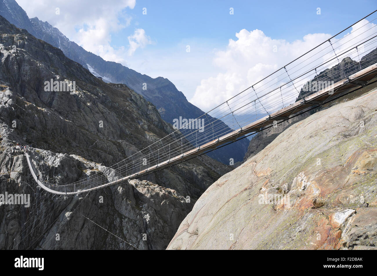 Trift Bridge, the longest 170m pedestrian-only suspension bridge in the ...