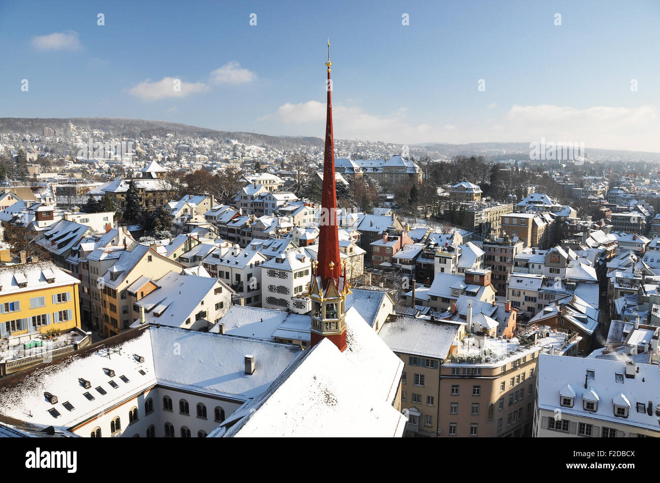 Zurich top view hi-res stock photography and images - Alamy