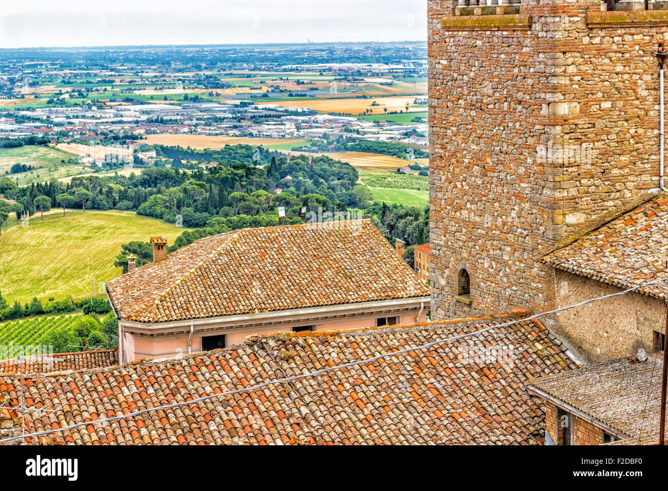 nature and memories - view from the terrace of the medieval village of ...