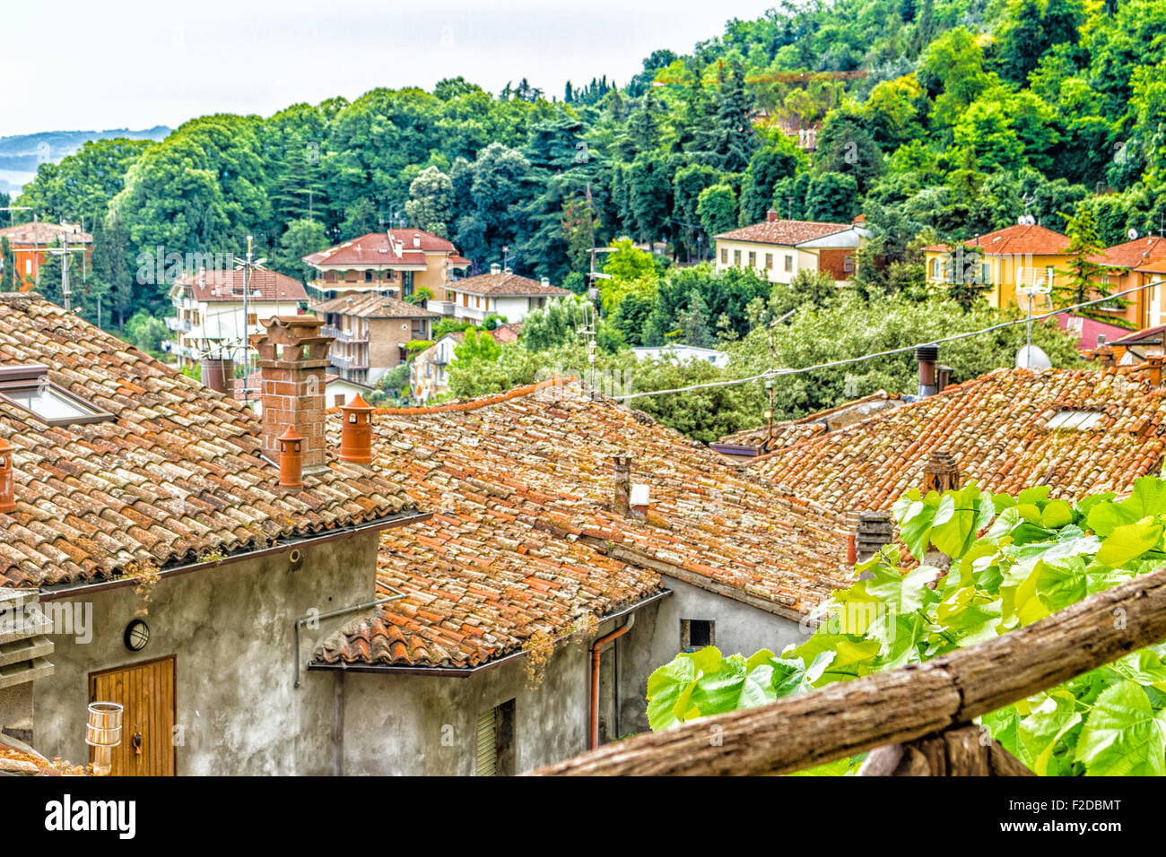 nature and memories - view from the terrace of the medieval village of ...