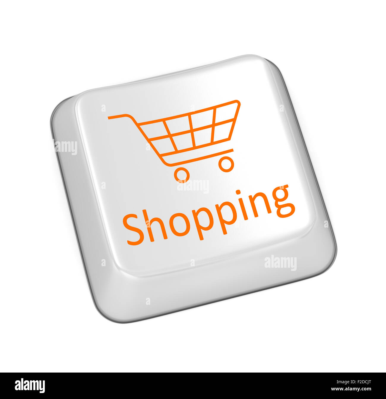 Shopping button , This is a computer generated and 3d rendered picture ...