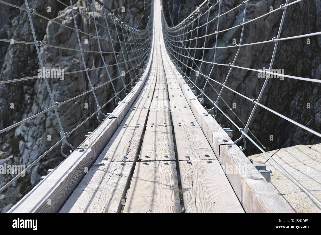 Trift Bridge, the longest 170m pedestrian-only suspension bridge in the ...
