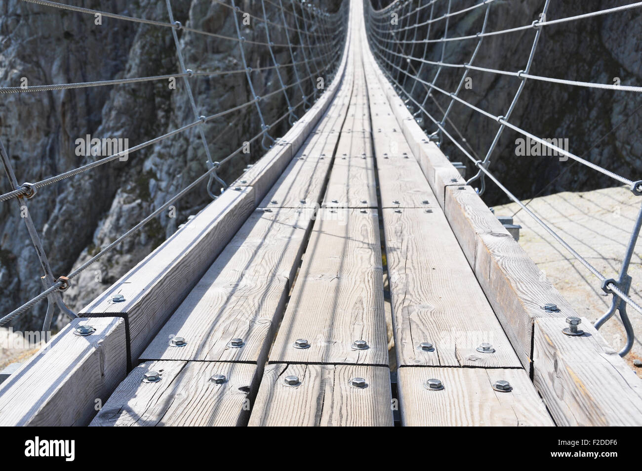 Trift Bridge, the longest 170m pedestrian-only suspension bridge in the ...