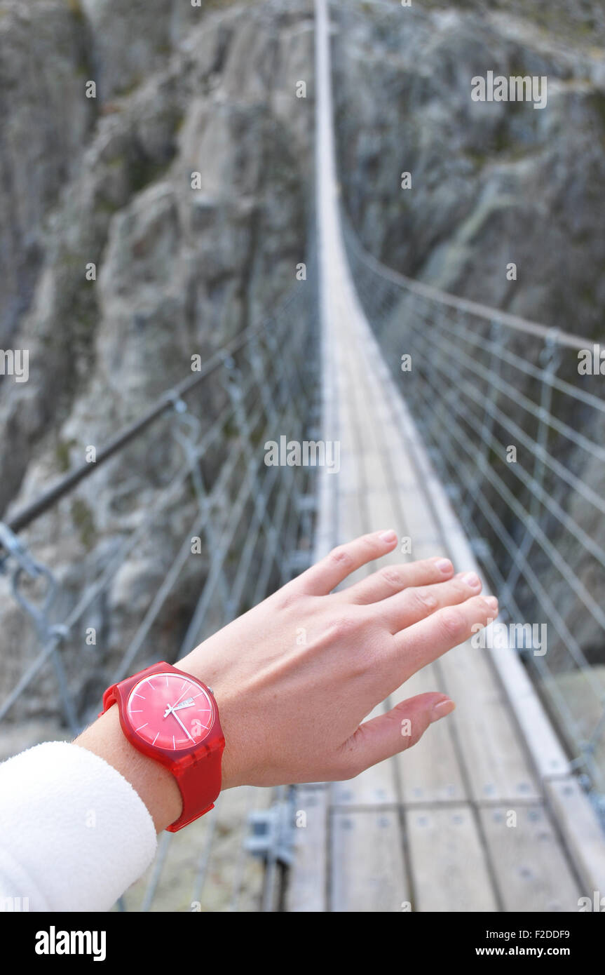 Trift Bridge, the longest 170m pedestrian-only suspension bridge in the ...