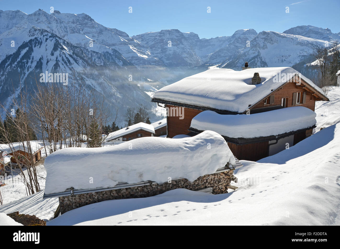 Alpine scenery, Braunwald, Switzerland Stock Photo - Alamy