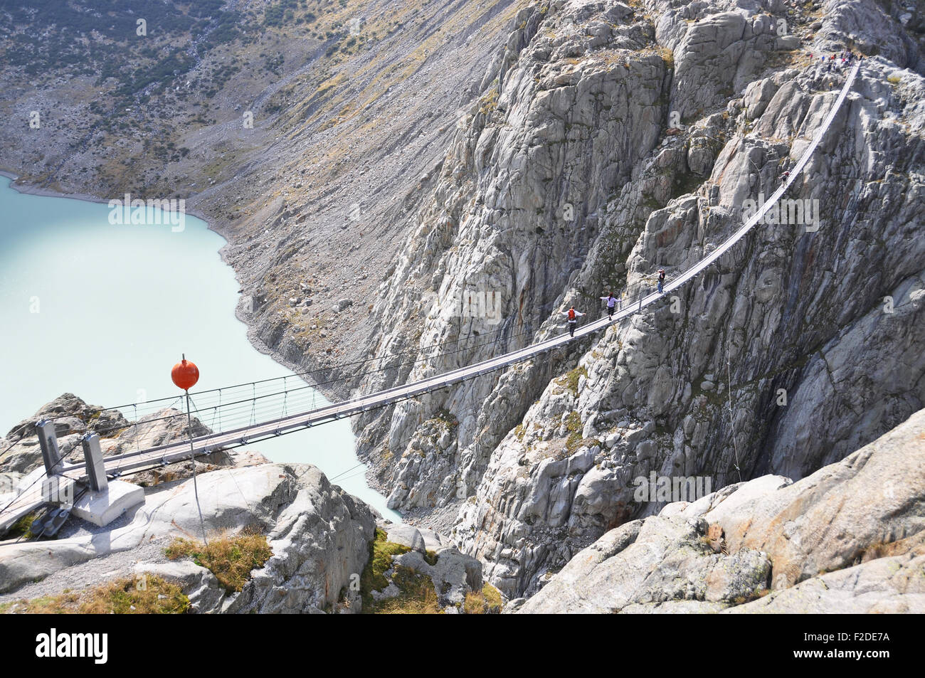 Trift Bridge, the longest 170m pedestrian-only suspension bridge in the ...