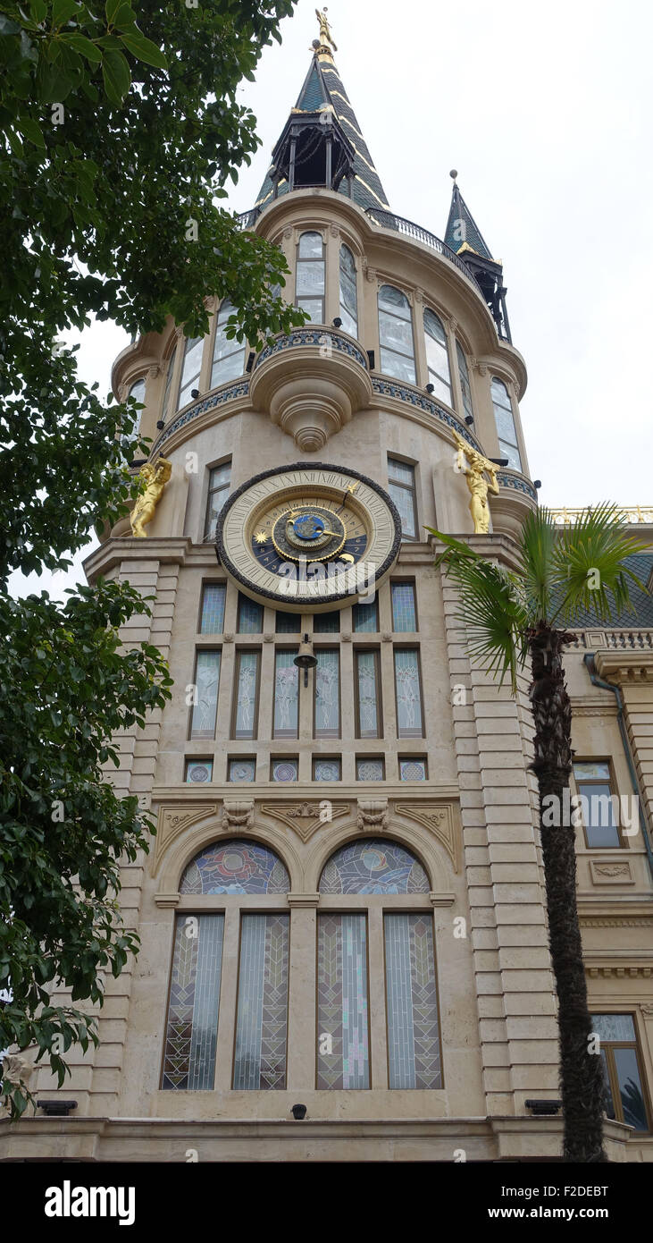 Astronomical clock in Batumi, Georgia, Black sea, Caucasus Stock Photo ...