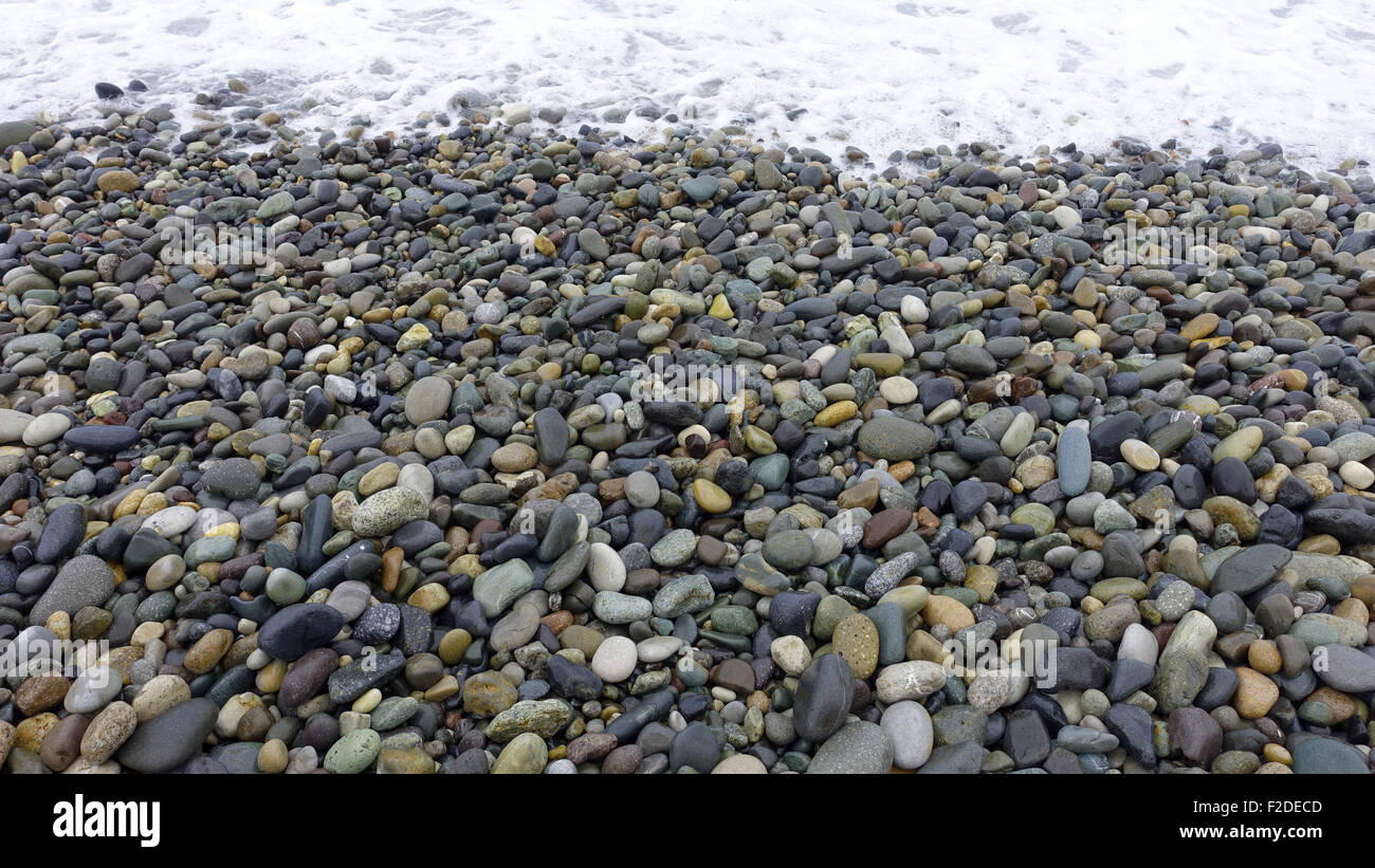 Shingle beach in Batumi, Georgia, Black sea, Caucasus Stock Photo - Alamy