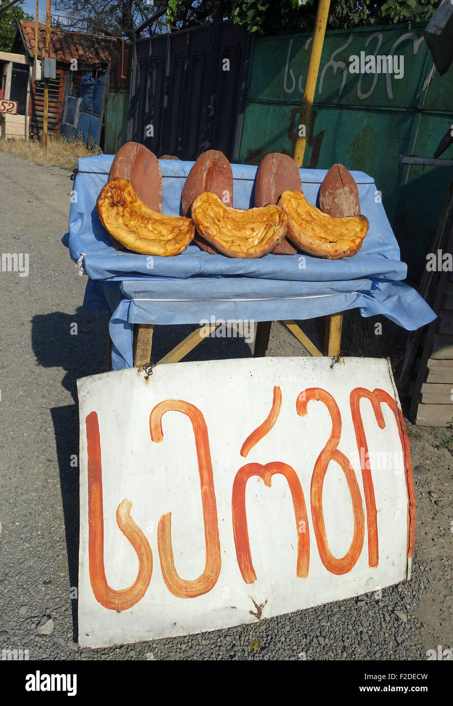 Traditional nazuki bread near Borjomi resort Georgia Caucasus Stock ...