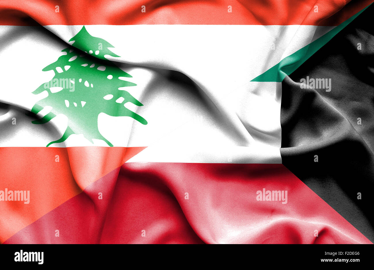 Kuwait lebanon flag hi-res stock photography and images - Alamy