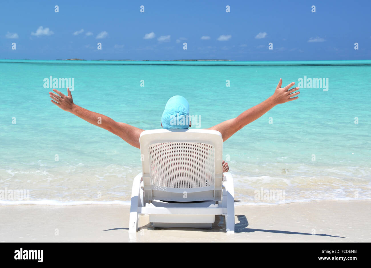 Beach scene. Exuma, Bahamas Stock Photo - Alamy