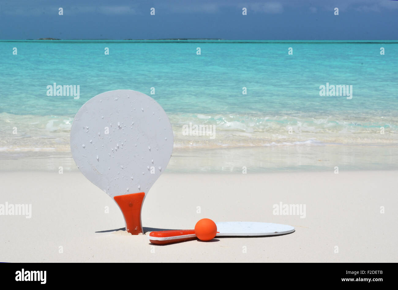 Rackets on beach hi-res stock photography and images - Alamy