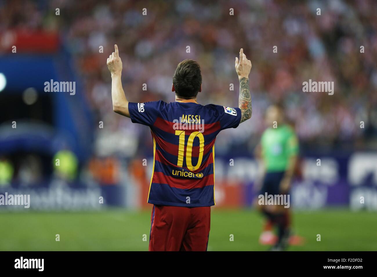 Madrid, Spain. 12th Sep, 2015. Lionel Messi (Barcelona) Football/Soccer ...