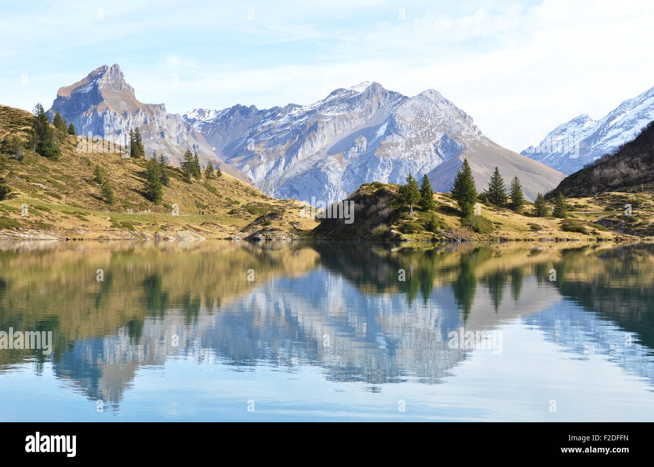 Beautiful Alpine lake. Switzerland Stock Photo - Alamy