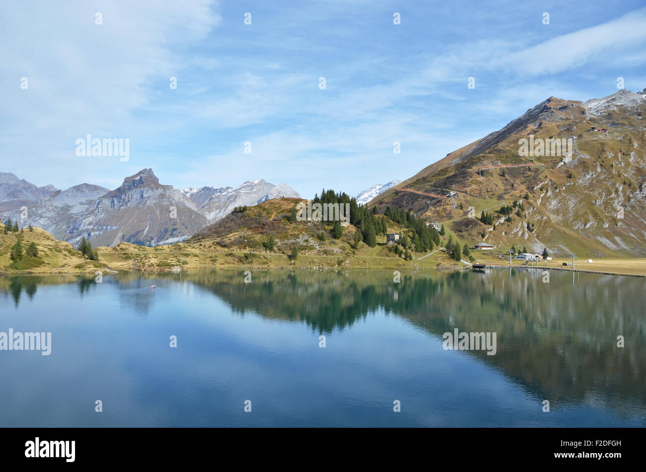 Beautiful Alpine lake. Switzerland Stock Photo - Alamy