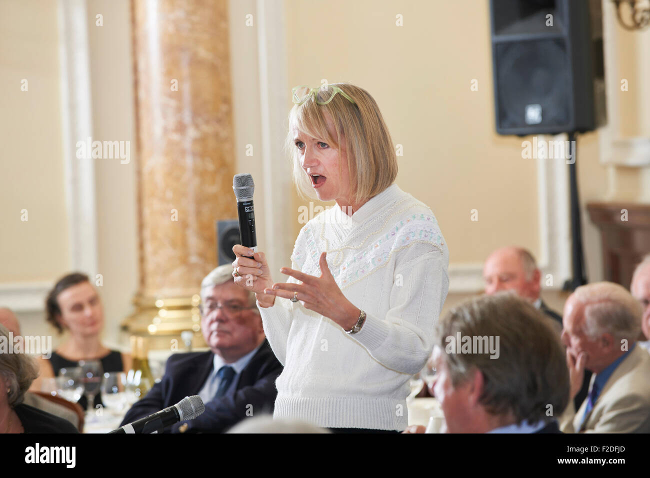 Virginia Nicholson at the Oldie Literary Lunch 16-09-15 Stock Photo - Alamy