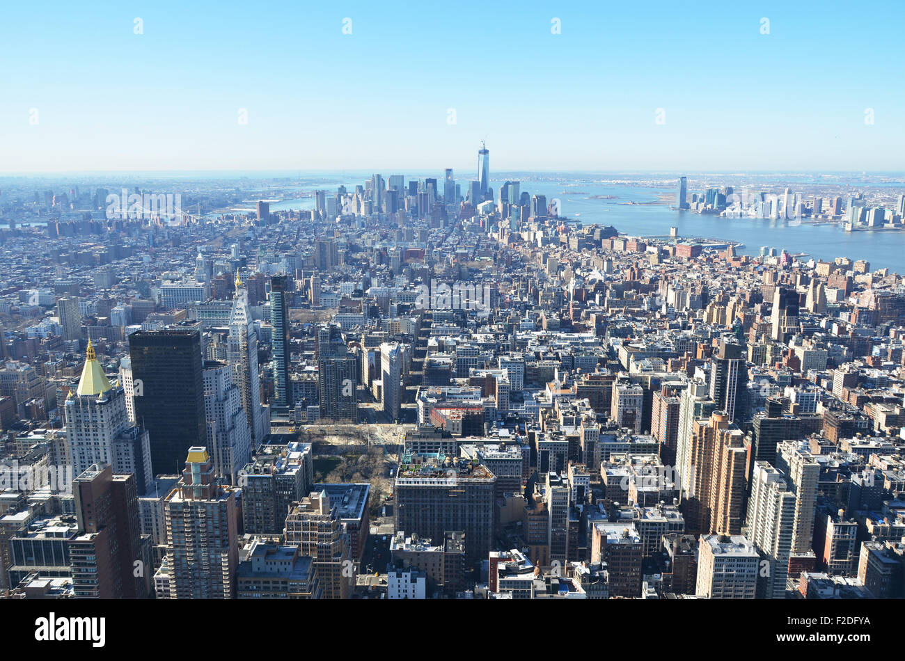 Aerial view of Manhattan, NYC Stock Photo - Alamy