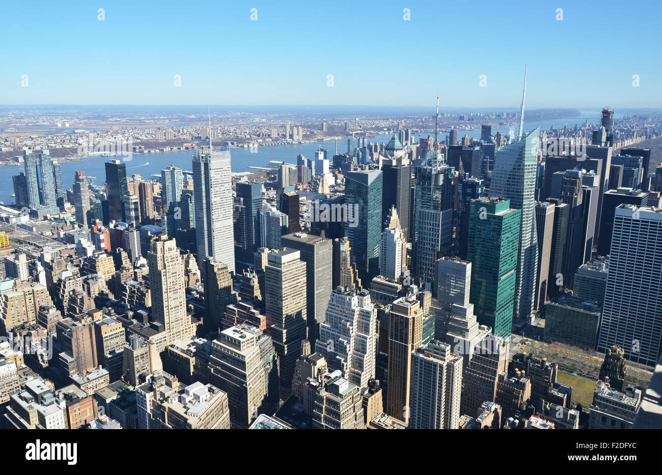 Aerial view of Manhattan, NYC Stock Photo - Alamy