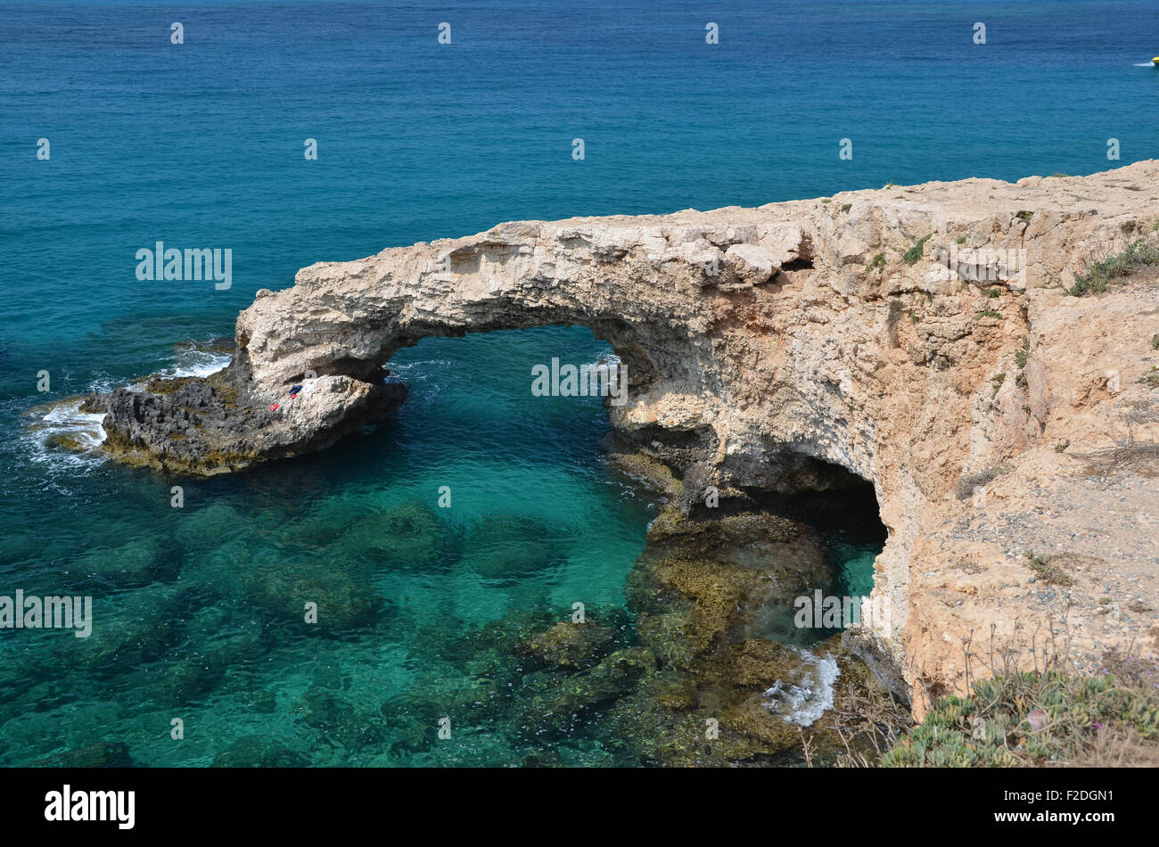 Rock arch. Ayia Napa, Cyprus Stock Photo - Alamy