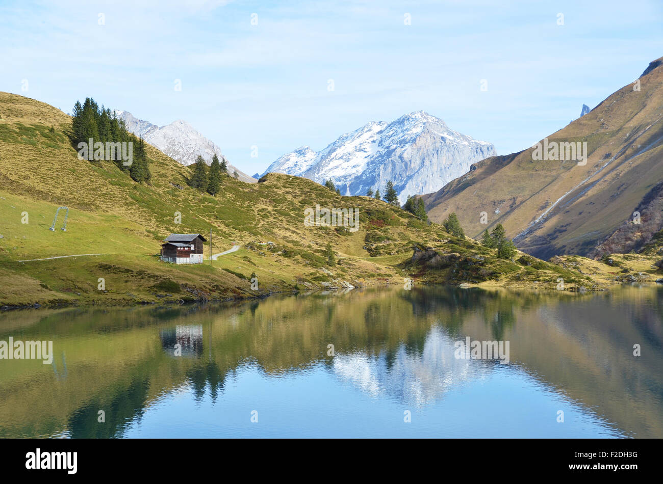 Beautiful Alpine lake. Switzerland Stock Photo - Alamy