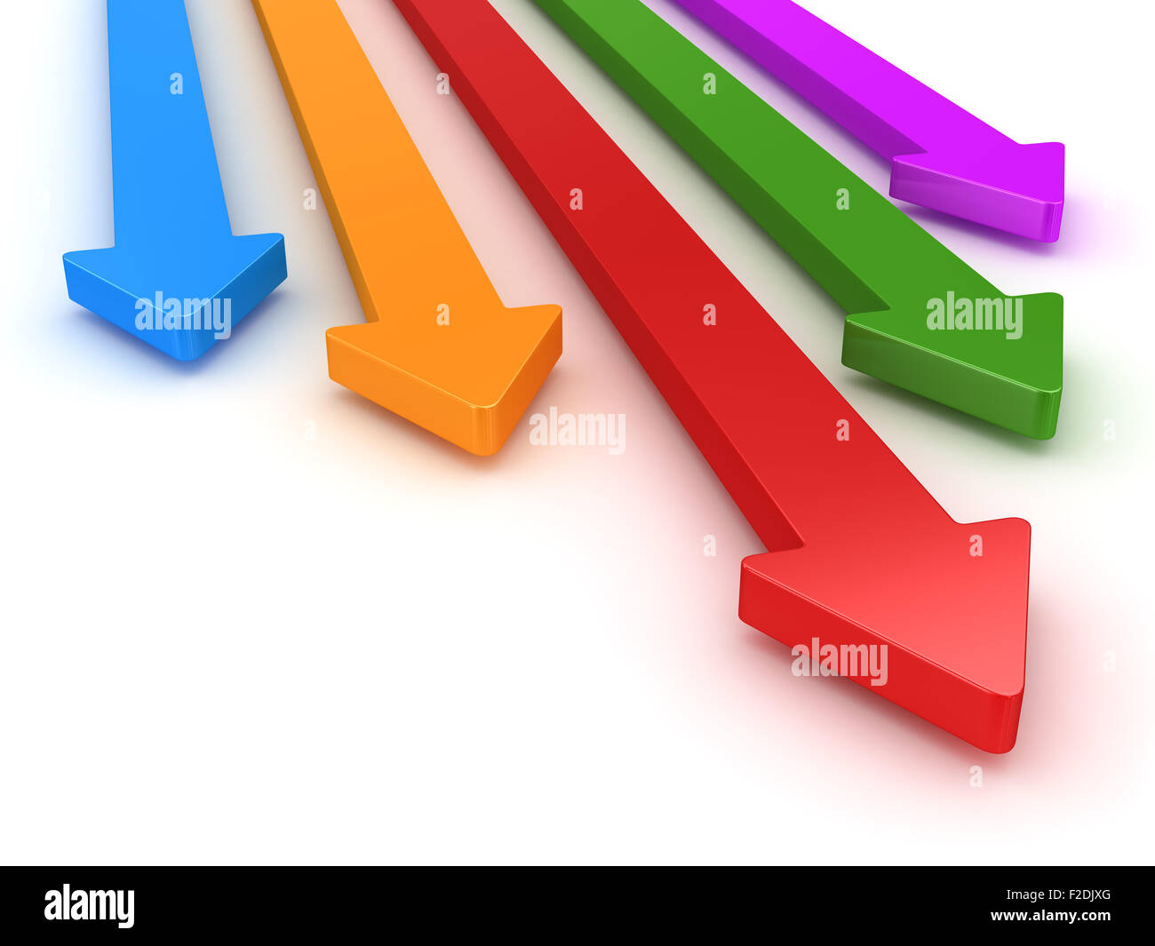 Colorful arrow , This is a computer generated and 3d rendered picture ...
