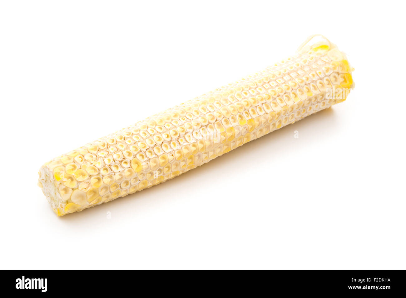 cob cornstick on a white background Stock Photo - Alamy